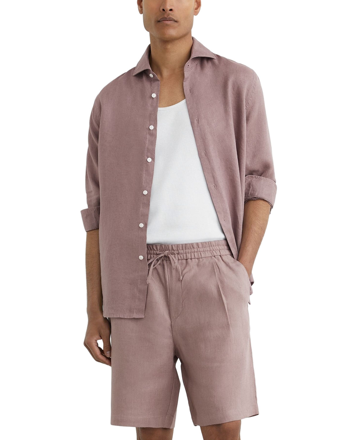 REISS Reiss Linen Drawstring Shorts
